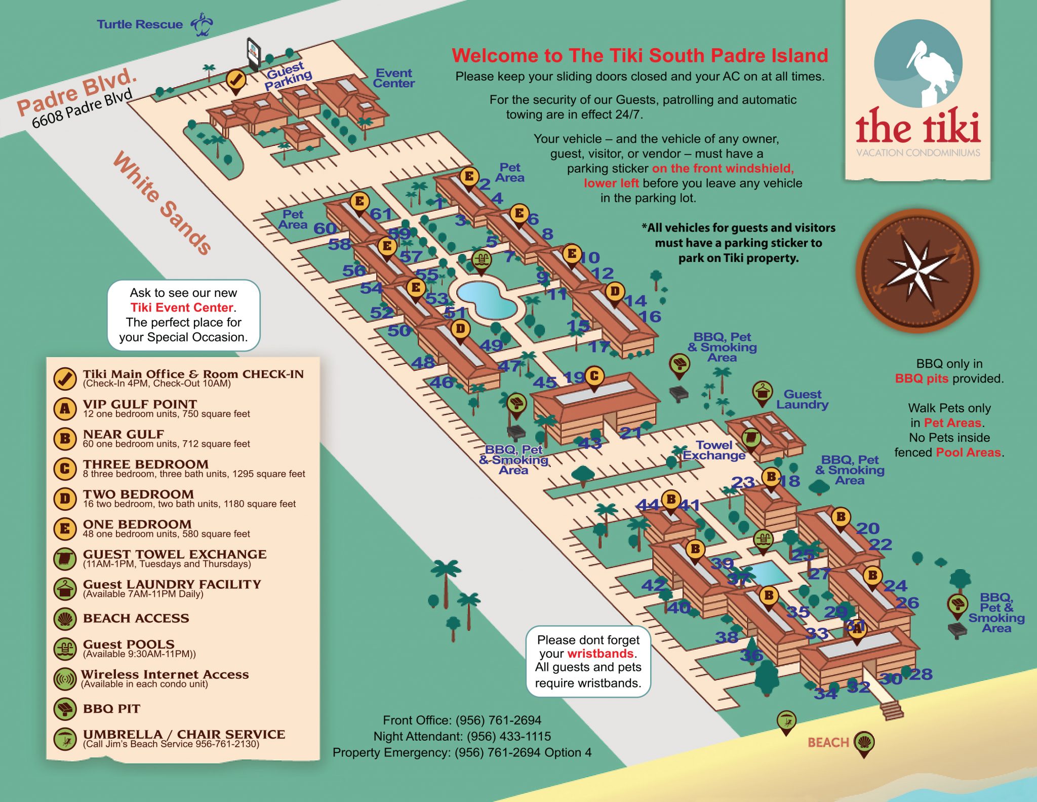 Property Map of The Tiki SPI - Great Location for a Great Vacation