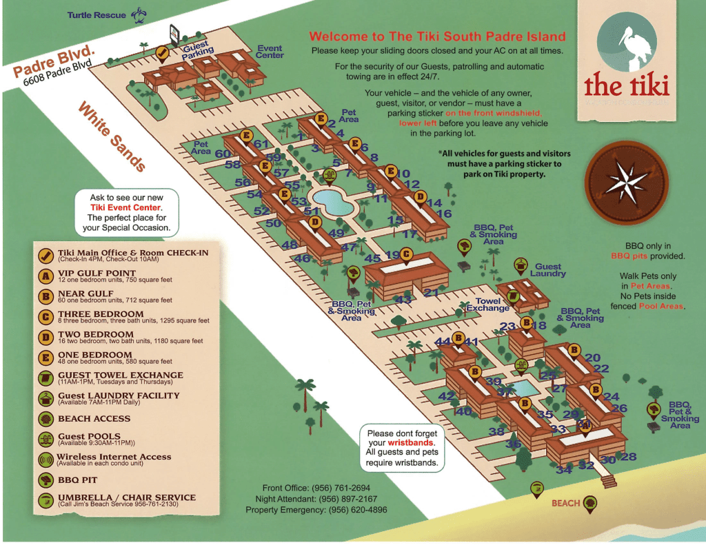 Property Map of The Tiki SPI - Great Location for a Great Vacation